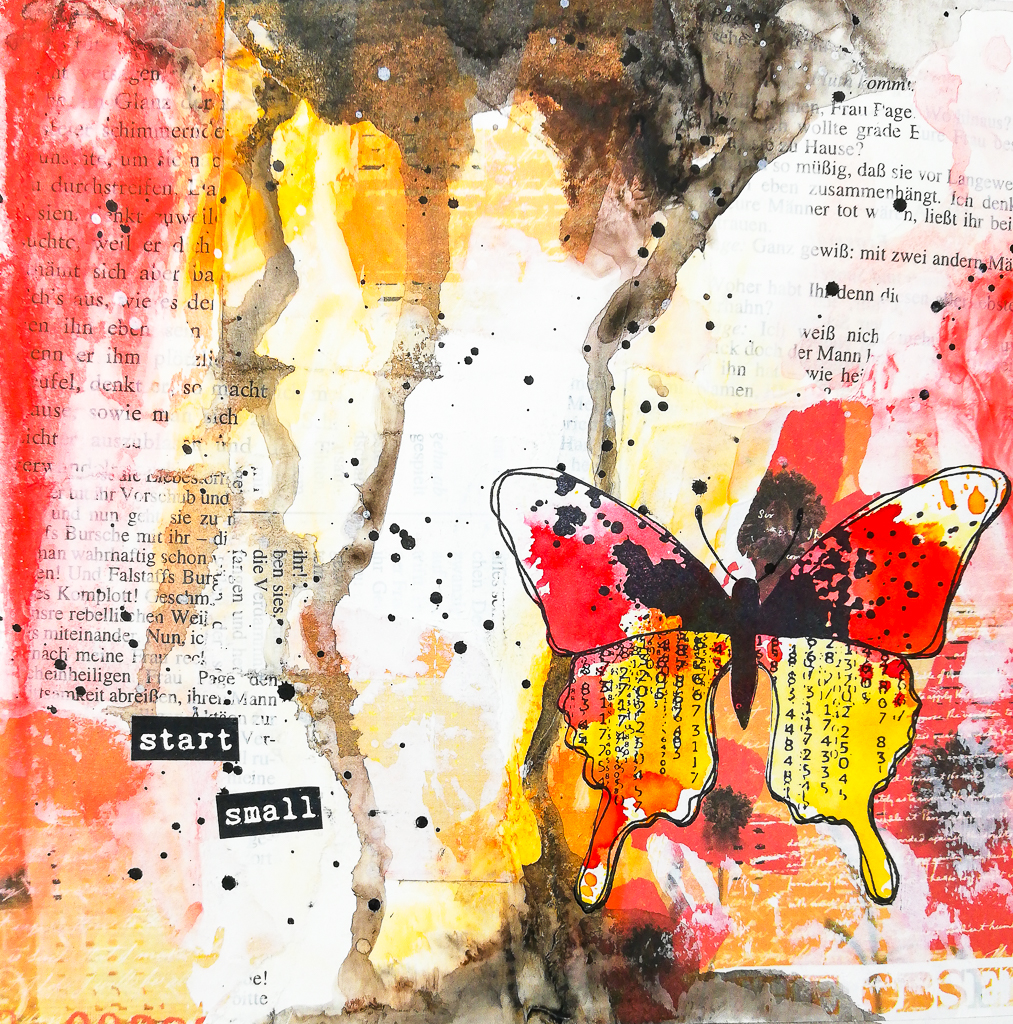 Easy Art Journal Page with Stabilo Woodys – Susanne Rose Art