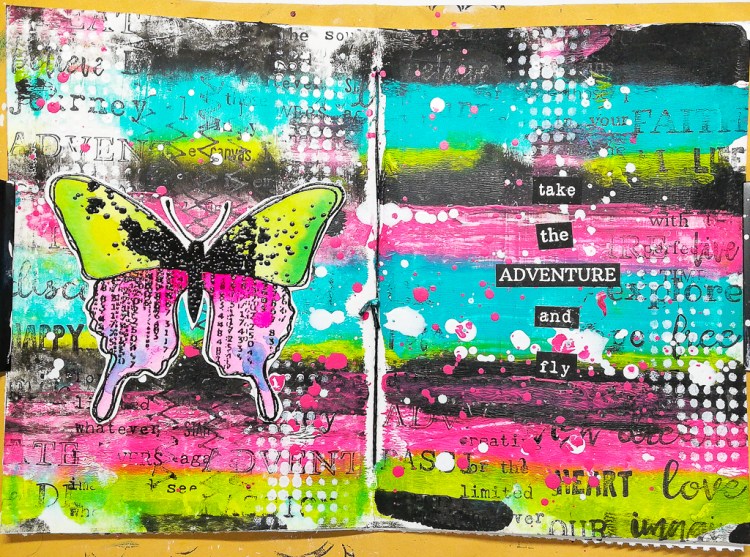 Easy Art Journal Page for Beginners – Mixed Media Video – Susanne Rose Art