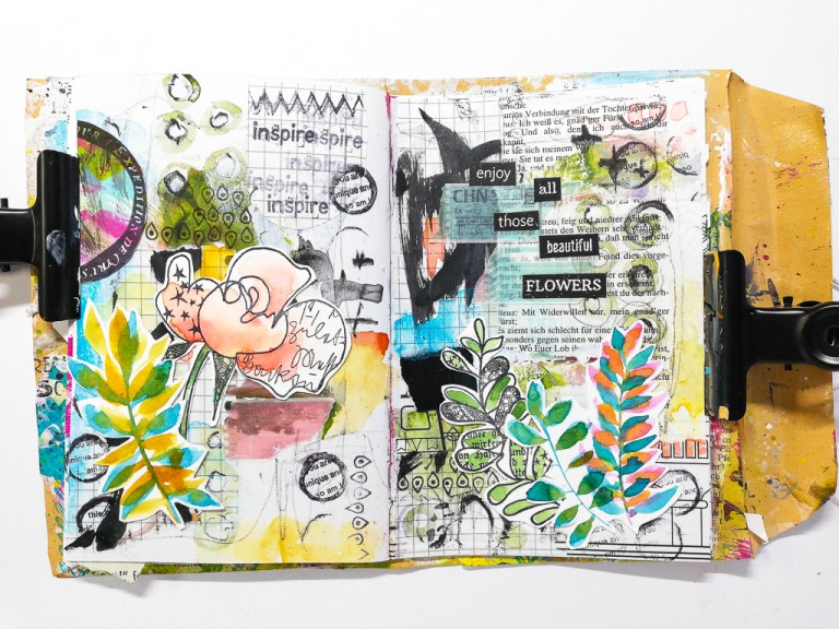 Mixed Media Art Journal Collage – Process Video – Susanne Rose Art