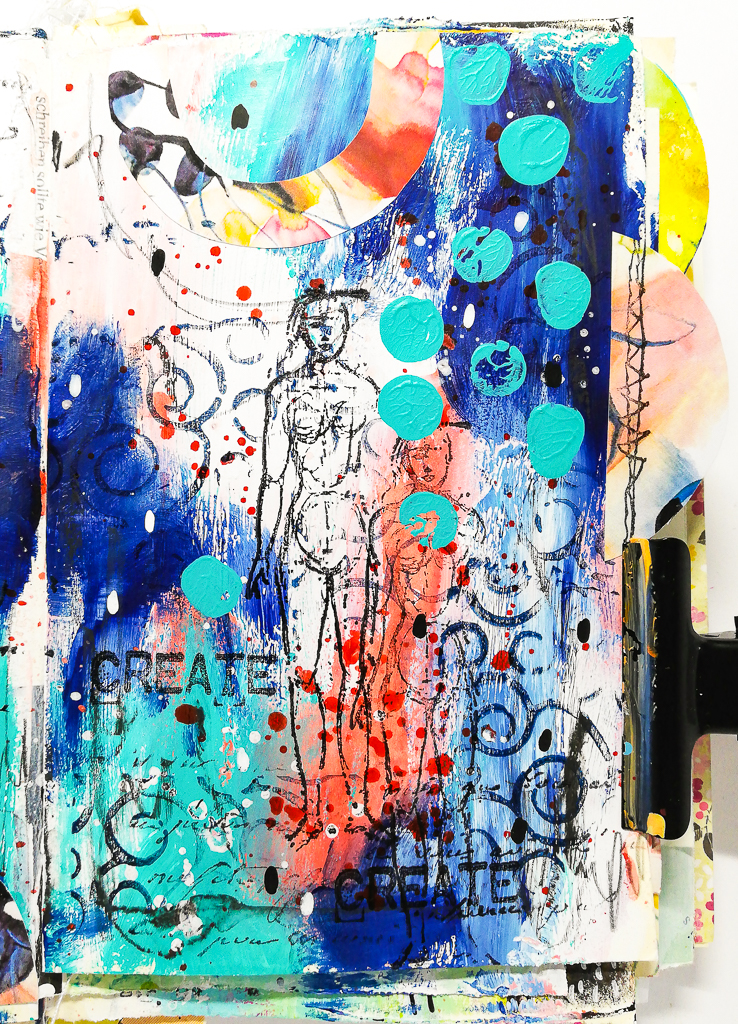 Mark Making Art Journal Page – Susanne Rose Art