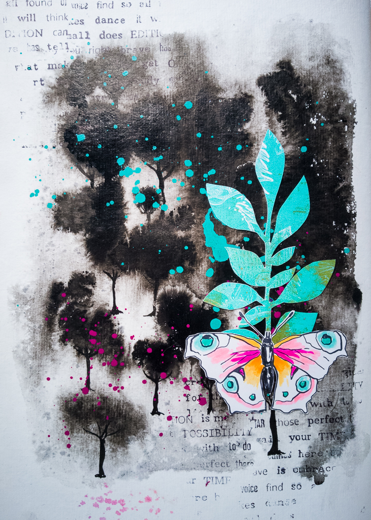 Mixed Media Collage – Video Tutorial – Susanne Rose Art