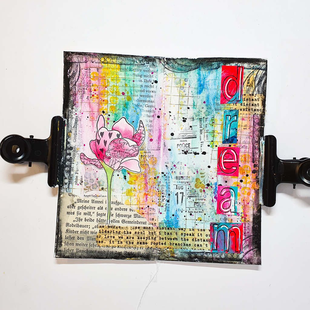 Mixed Media Video Tutorial – Art Journal Page – Susanne Rose Art