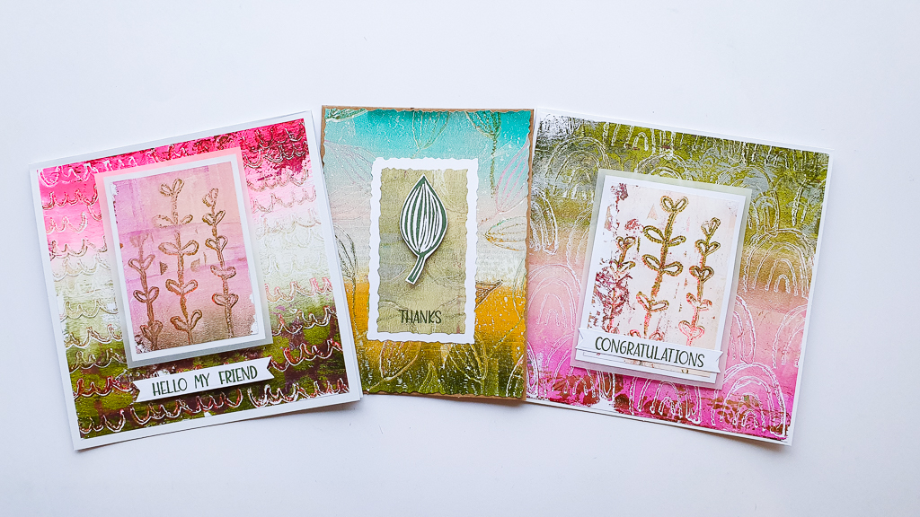 Greeting Cards with Gelli Prints – Susanne Rose Art