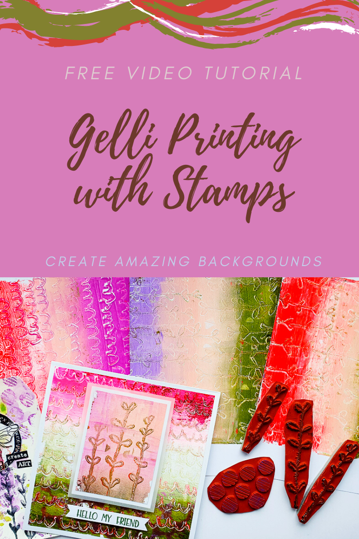 Gel Plate Printing with Rubber Stamps – Video Tutorial – Susanne Rose
