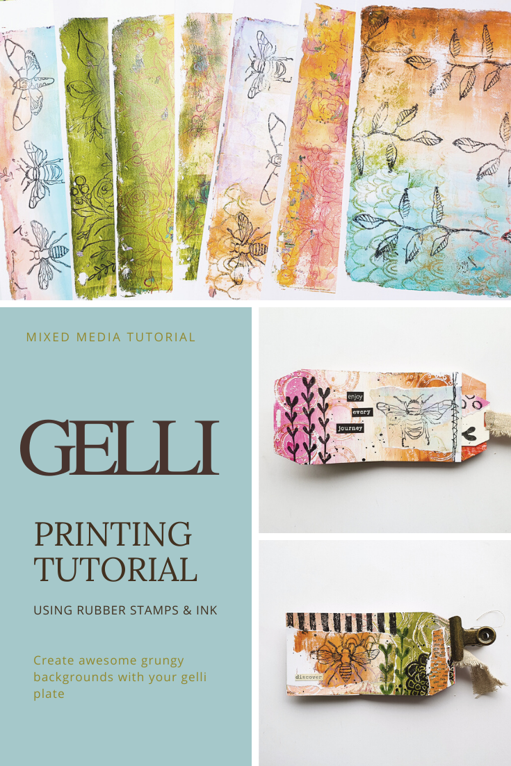 Make Grungy Prints with your Gelli Plate – Video Tutorial – Susanne ...