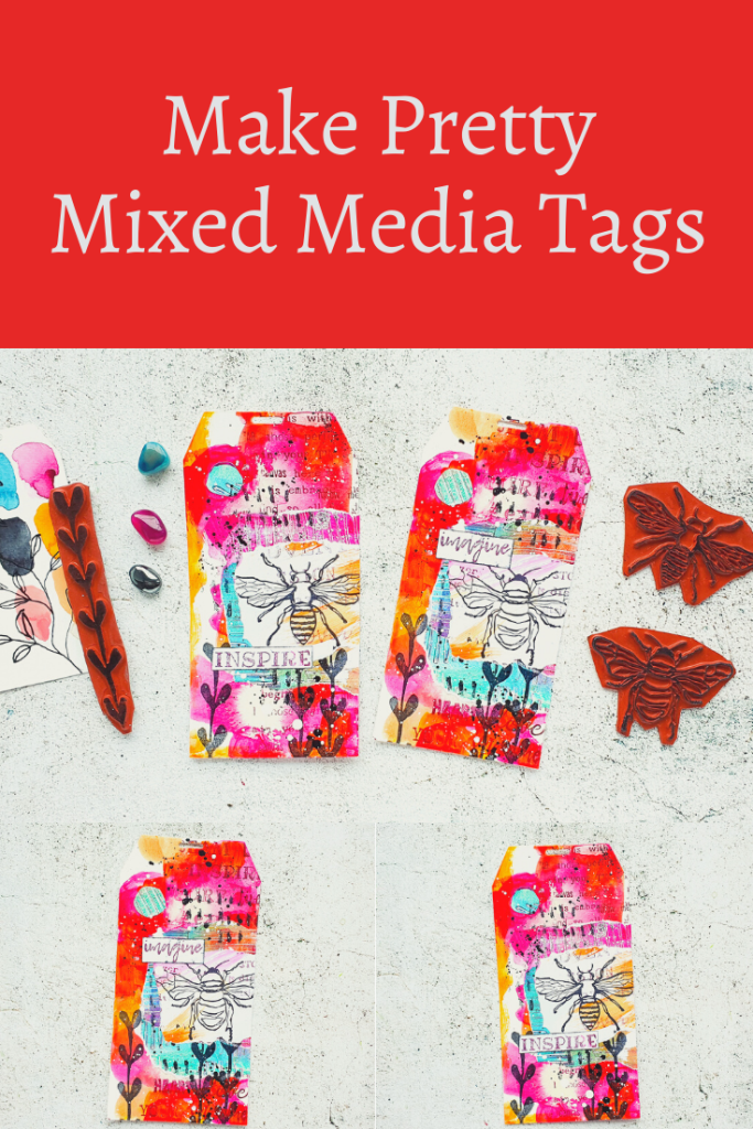 Messy Mixed Media Tag – Video Tutorial – Susanne Rose Art