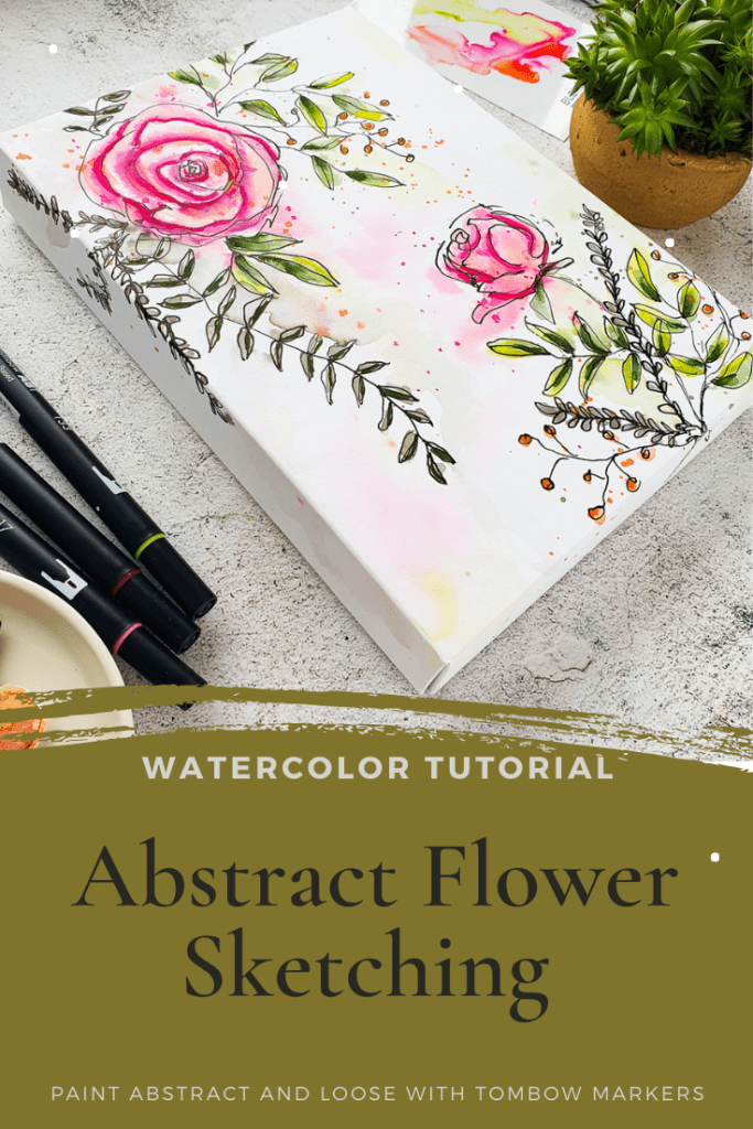 Loose Watercolor Flower with Tombow Markers – Video Tutorial – Susanne ...