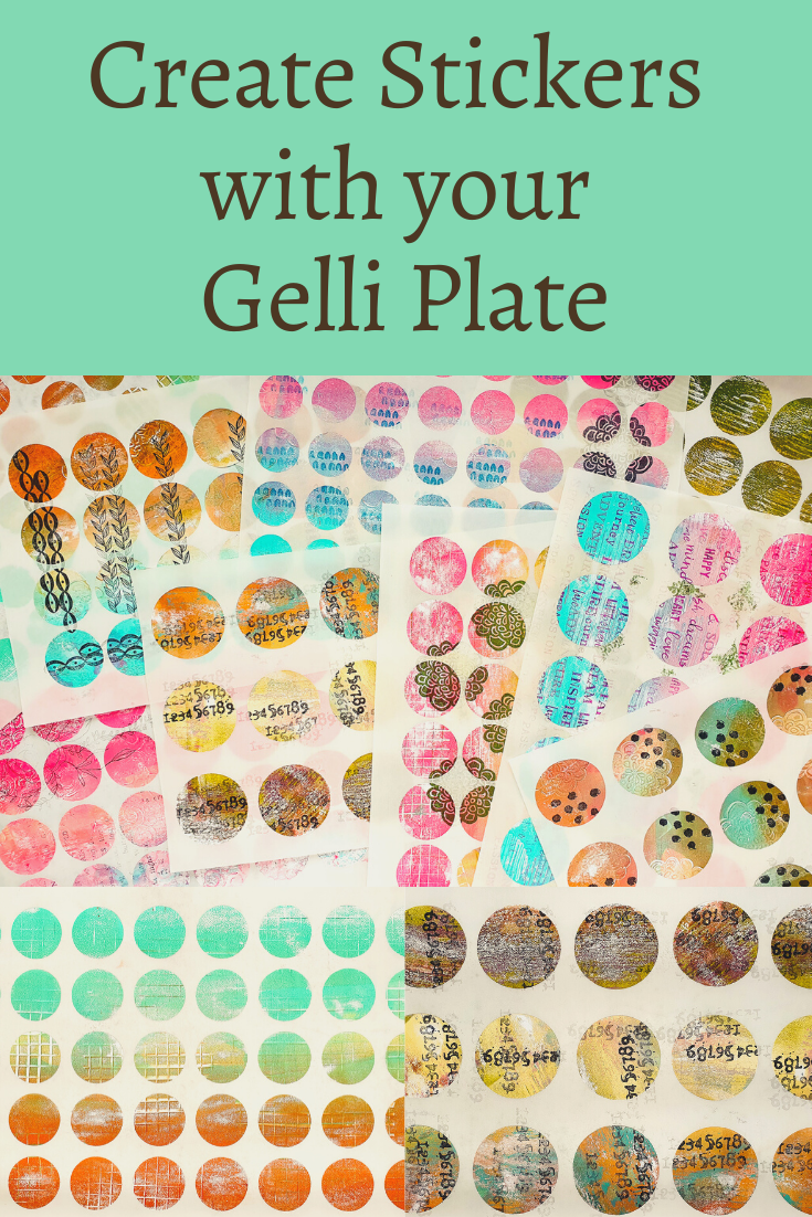 Make your own Stickers – Gelli Printed Labels – Susanne Rose Art