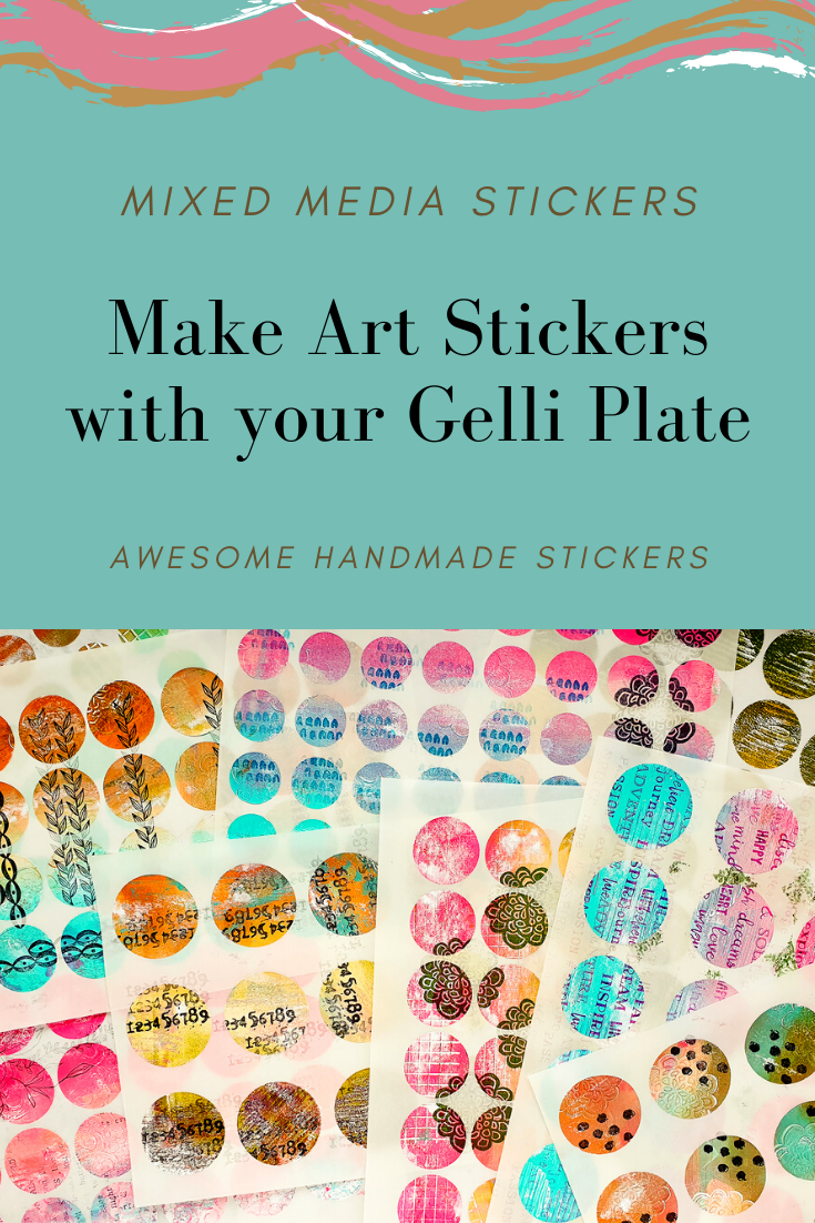 Make your own Stickers – Gelli Printed Labels – Susanne Rose Art