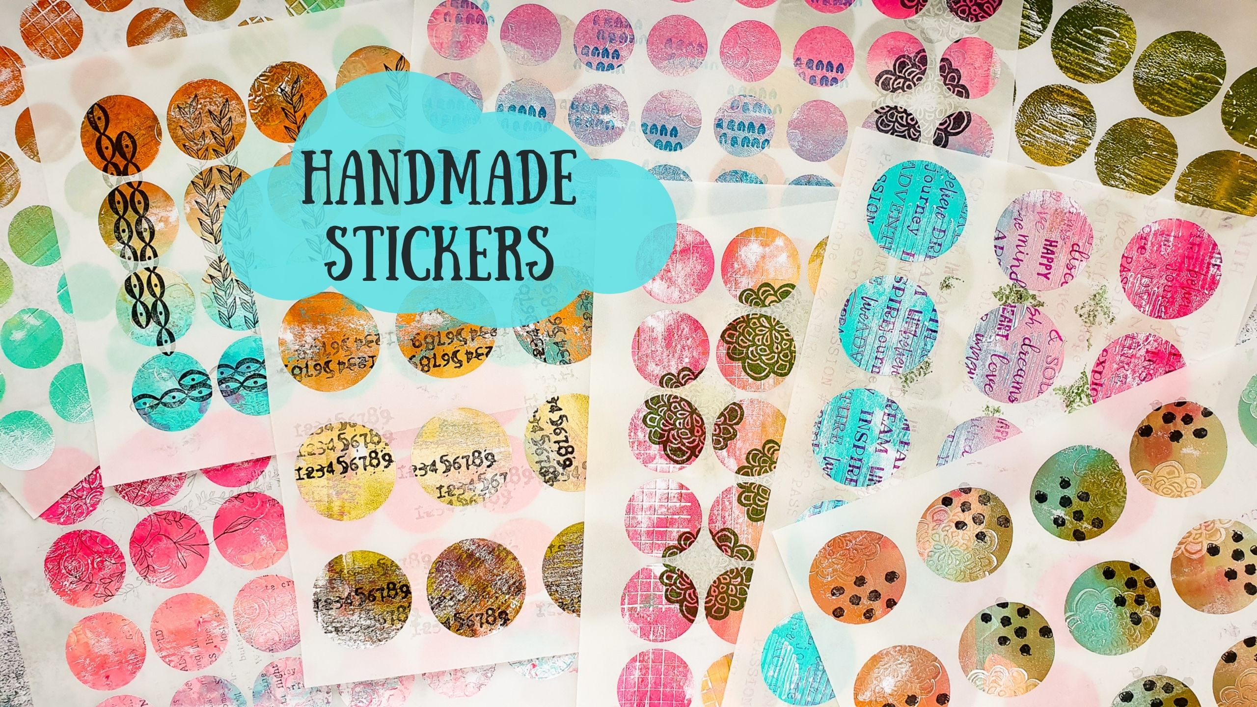 Make your own Stickers – Gelli Printed Labels – Susanne Rose Art