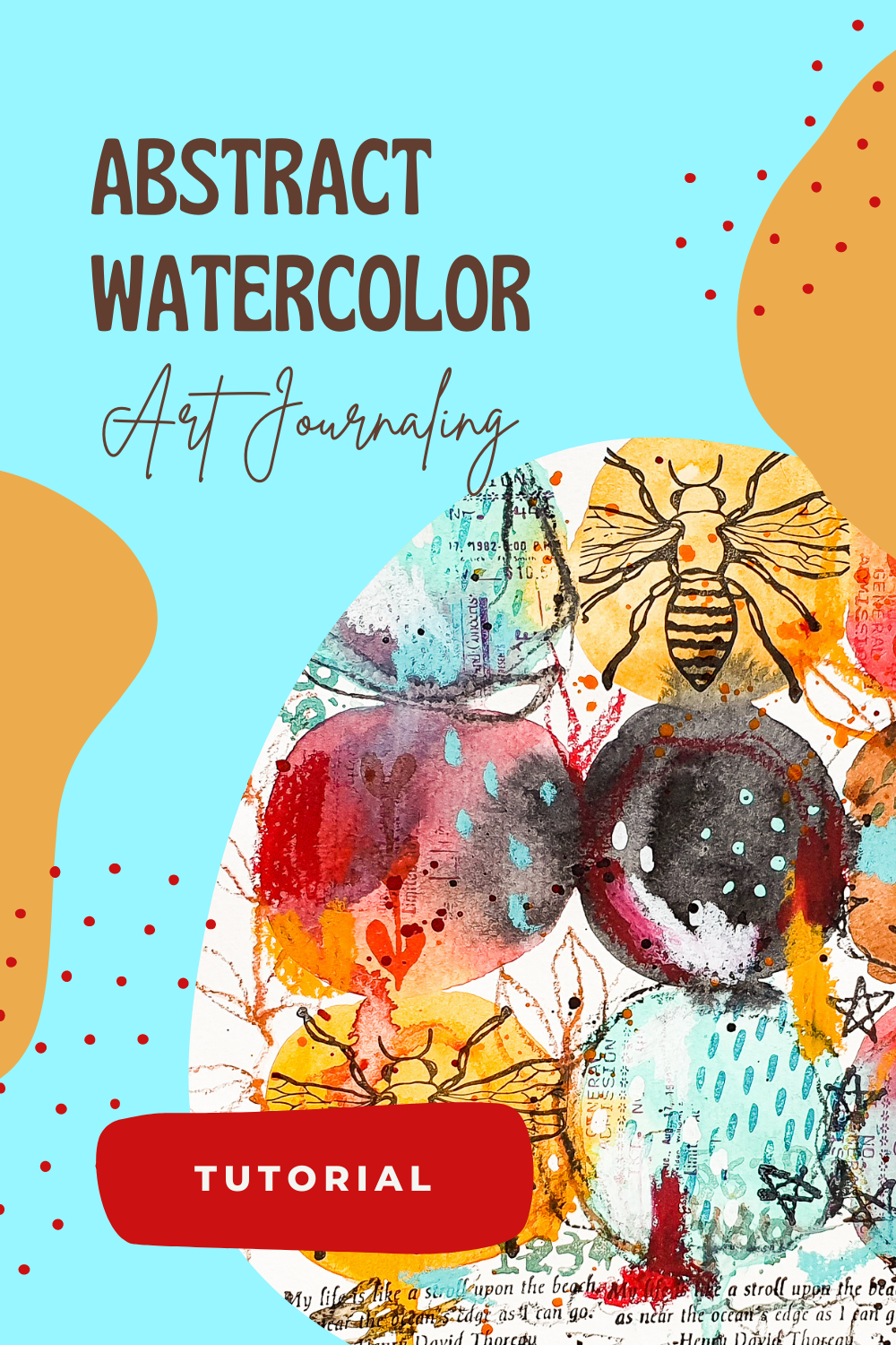 Abstract Watercolor Art Journaling – Video Tutorial – Susanne Rose Art