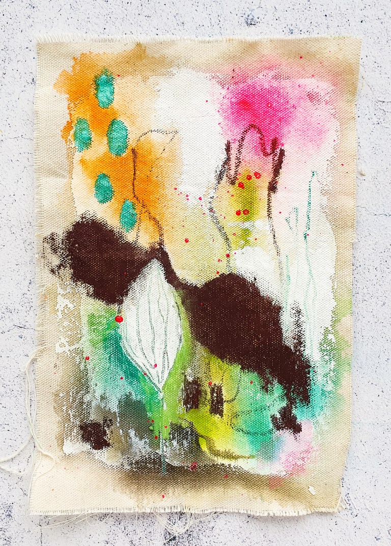 Abstract Mixed Media Painting with Oil Pastels – Video Tutorial ...