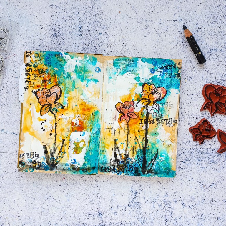 Mixed Media Tutorial – Art Journaling Video – Susanne Rose Art
