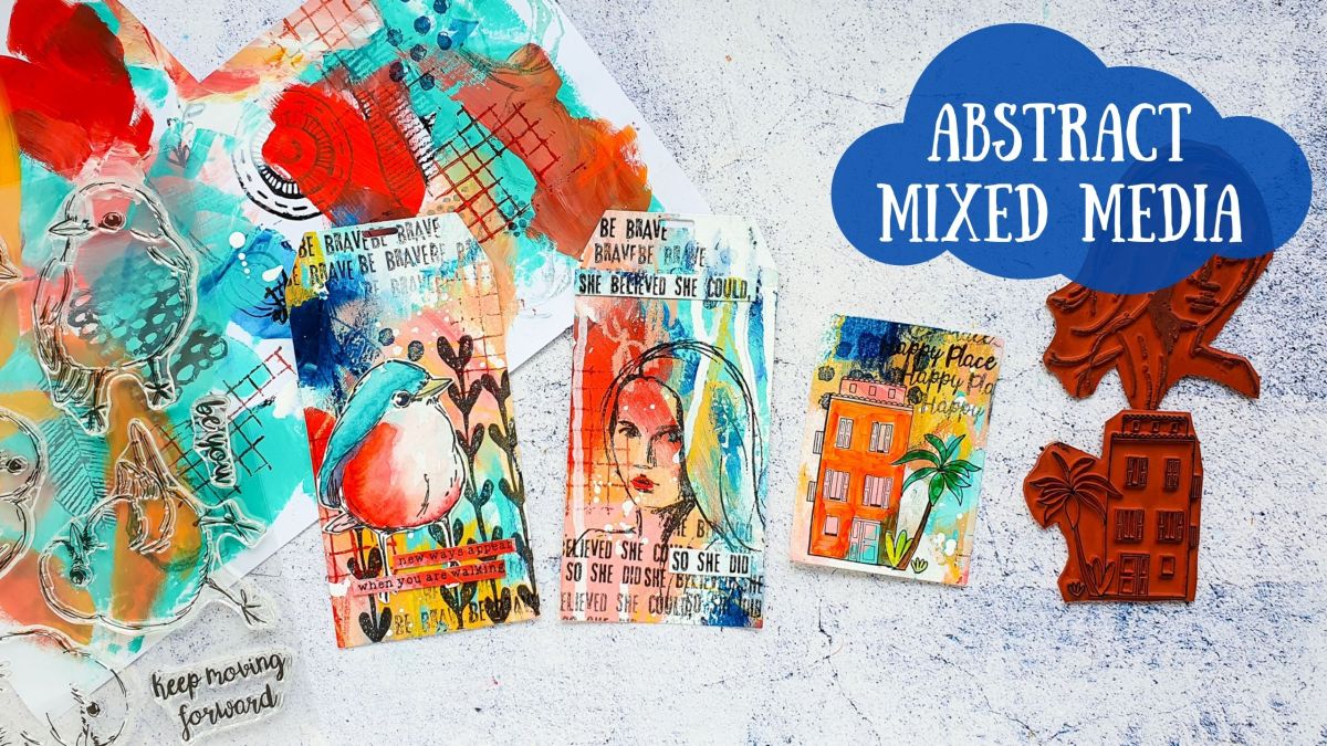 Abstract Mixed Media Play – Susanne Rose Art