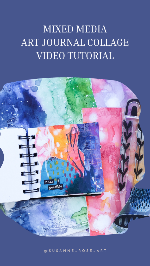Two Mini Collage Pages – Video Tutorial – Susanne Rose Art