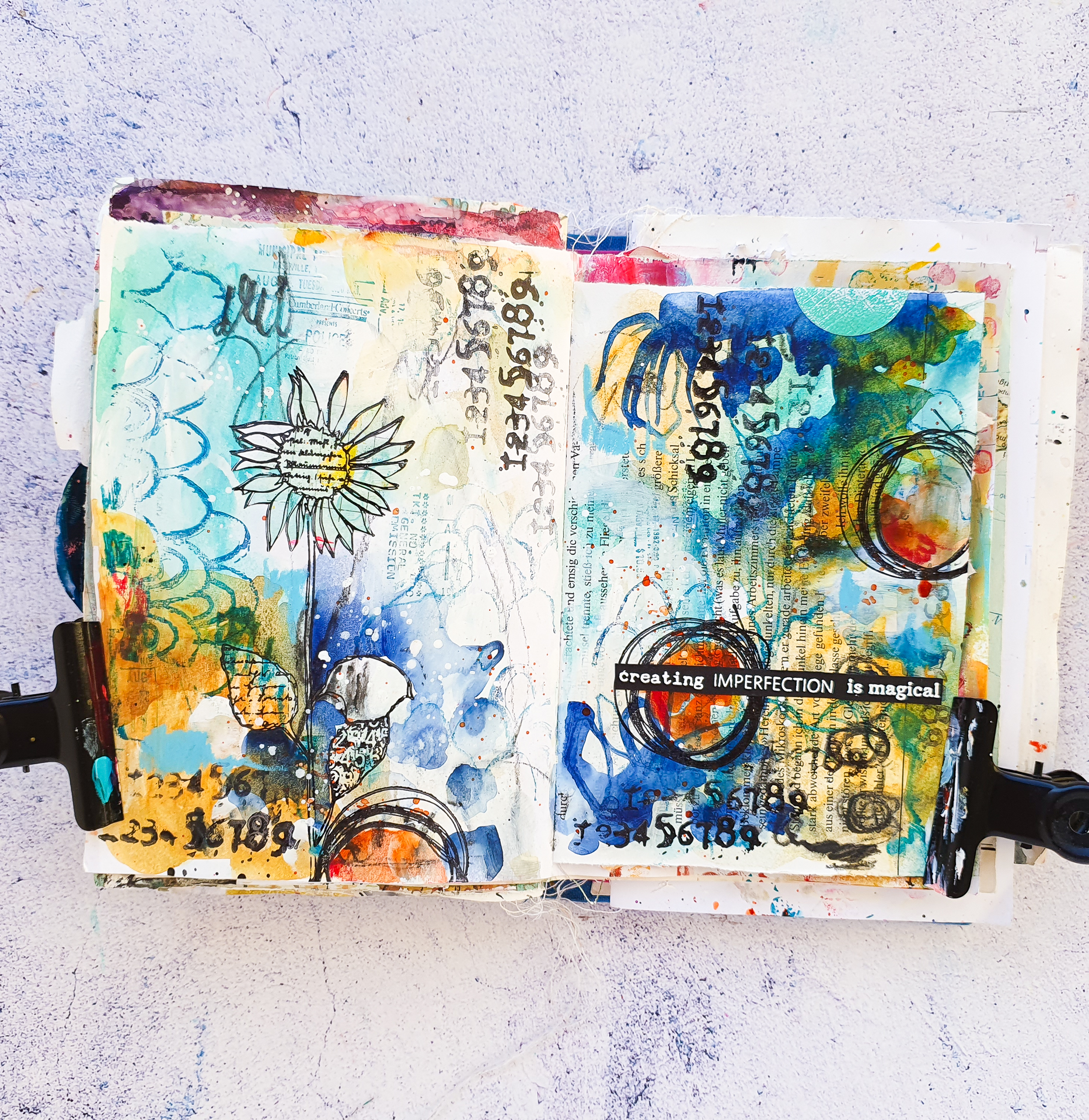 Messy Pages in my Handmade Junk Journal – Susanne Rose