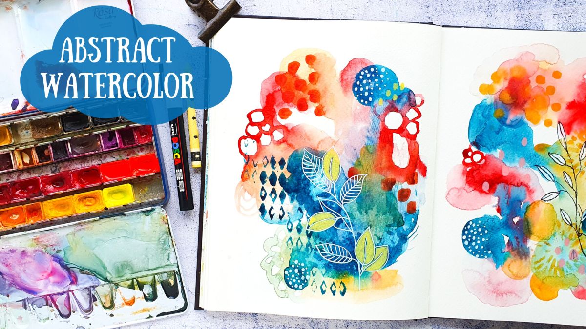 Abstract Watercolor Art Journaling – Susanne Rose Art