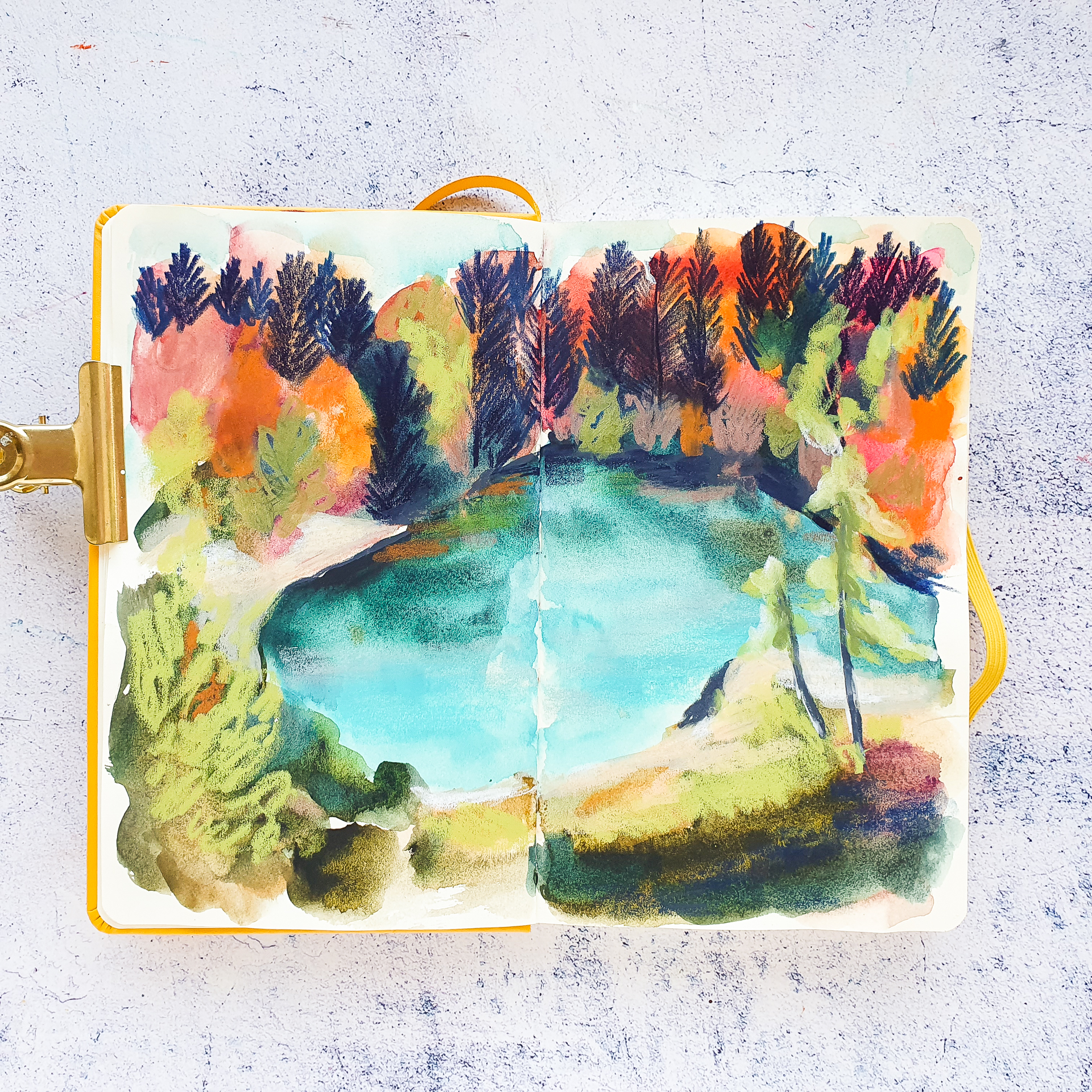Autumnal Watercolour Palette Setup – Susanne Rose Art