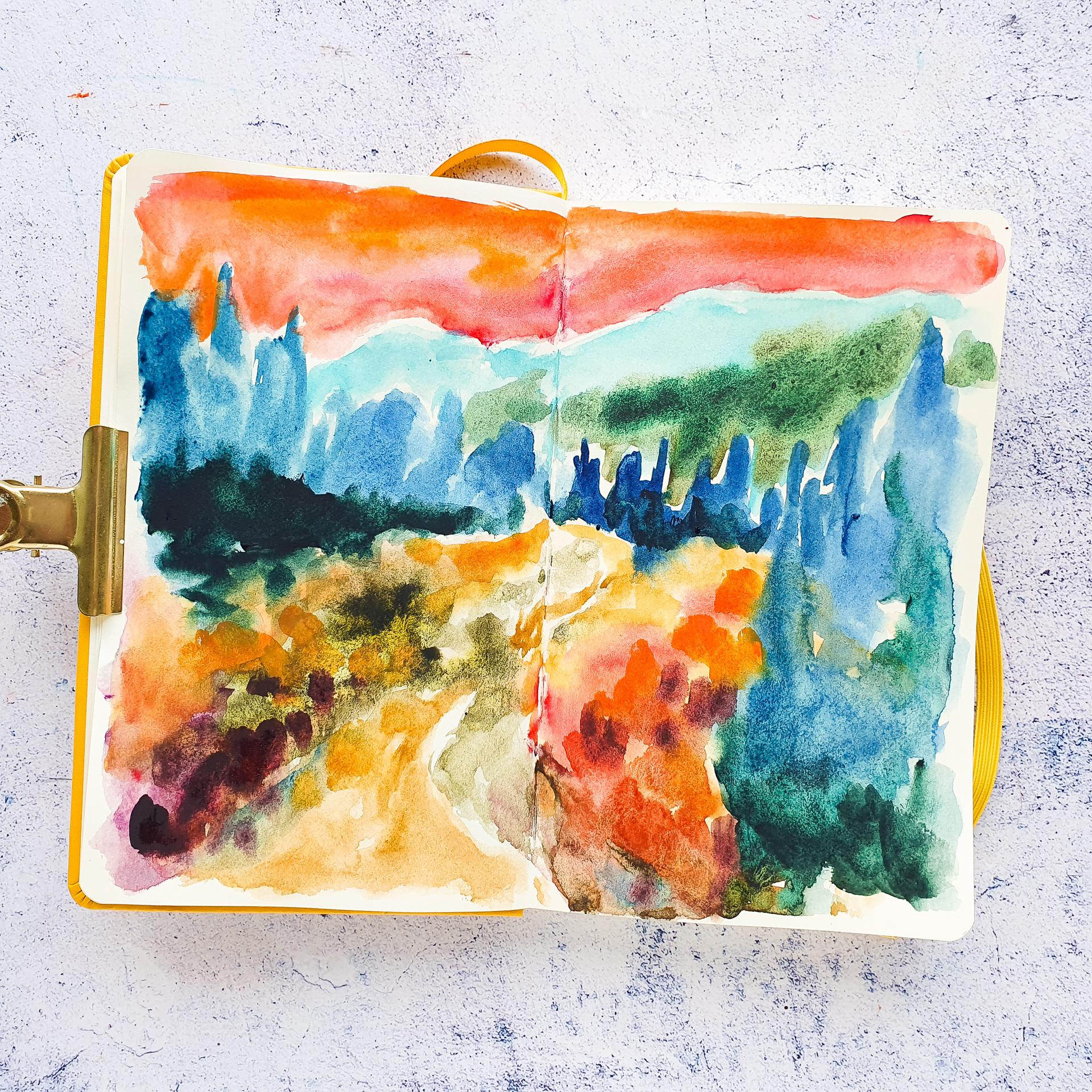 Autumnal Watercolour Palette Setup – Susanne Rose Art