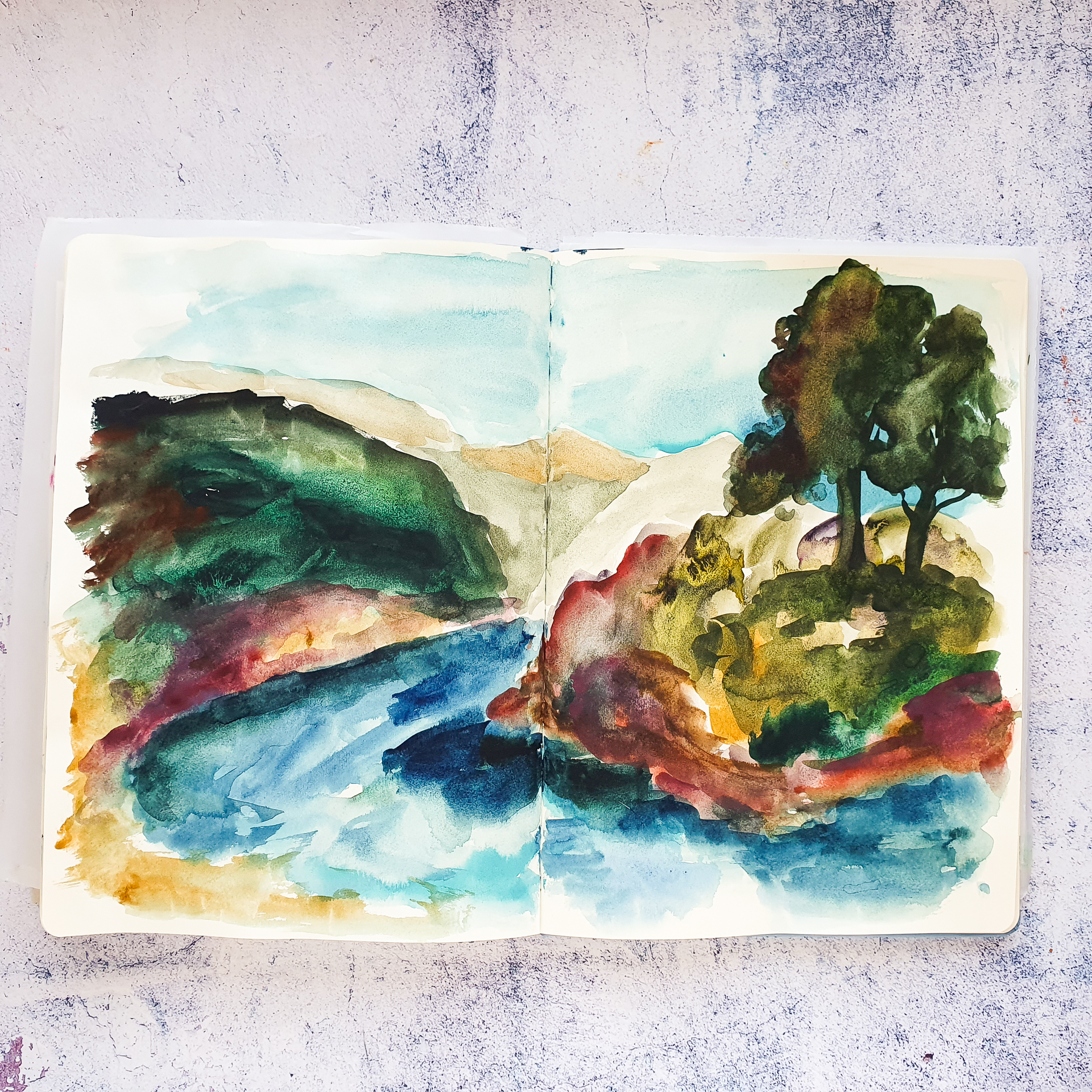 Autumnal Watercolour Palette Setup – Susanne Rose Art