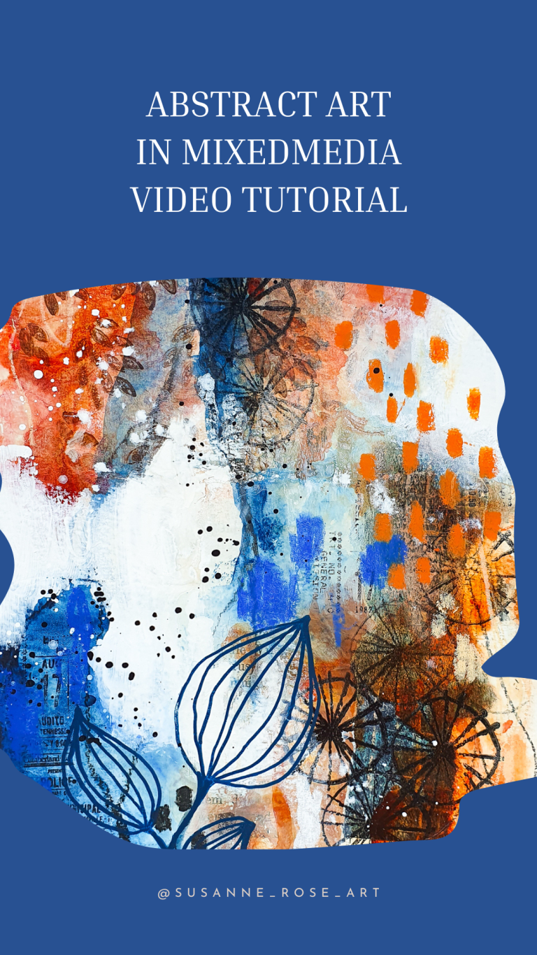 Abstract Mixed Media Painting in my Art Journal – Process Video ...