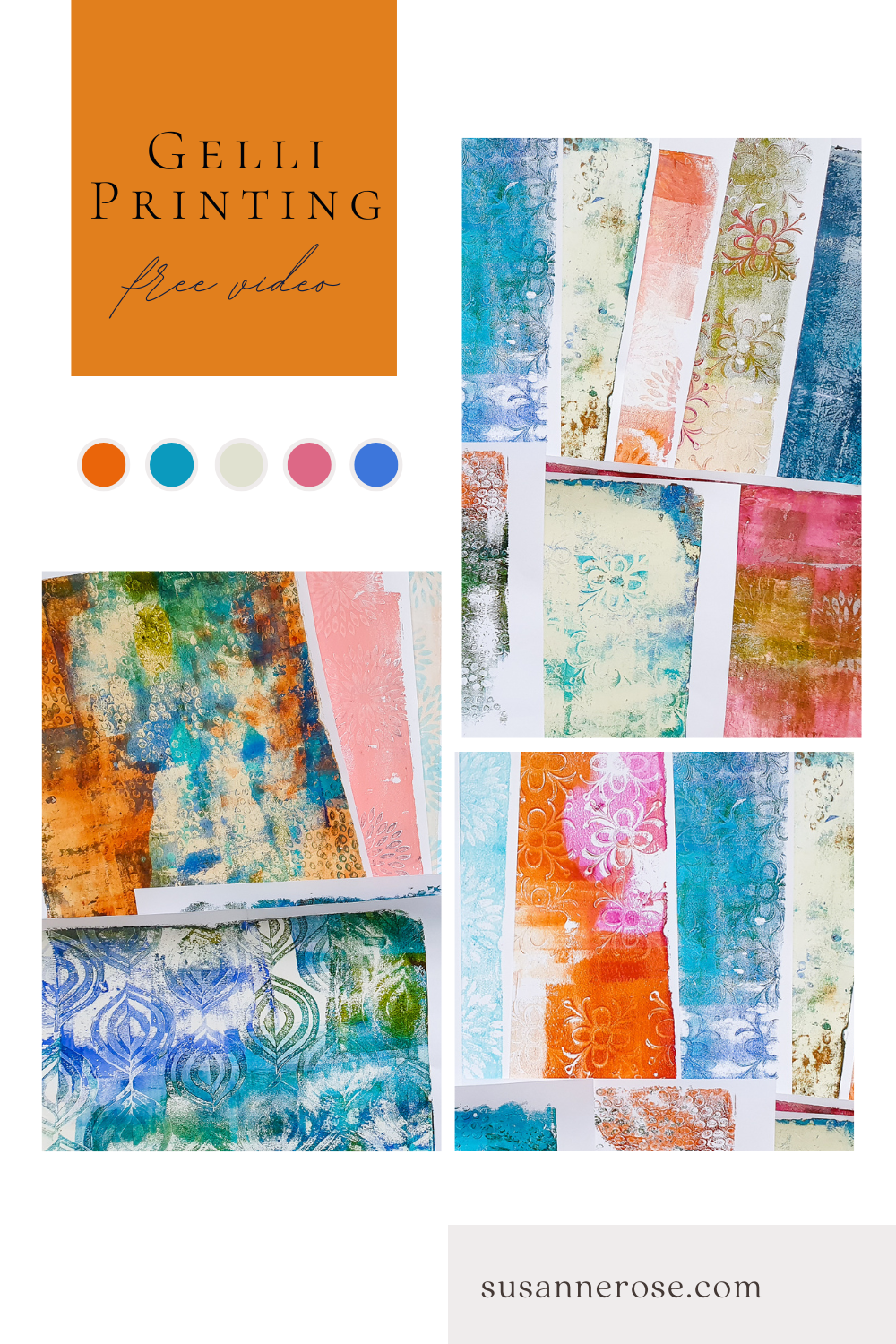 Gelli Printing Tutorial – Let’s make some amazing Papers! – Susanne ...