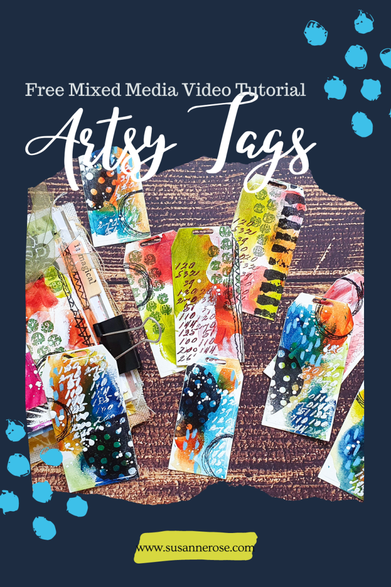 Mixed Media Collage Tags for your Journals – Susanne Rose Art