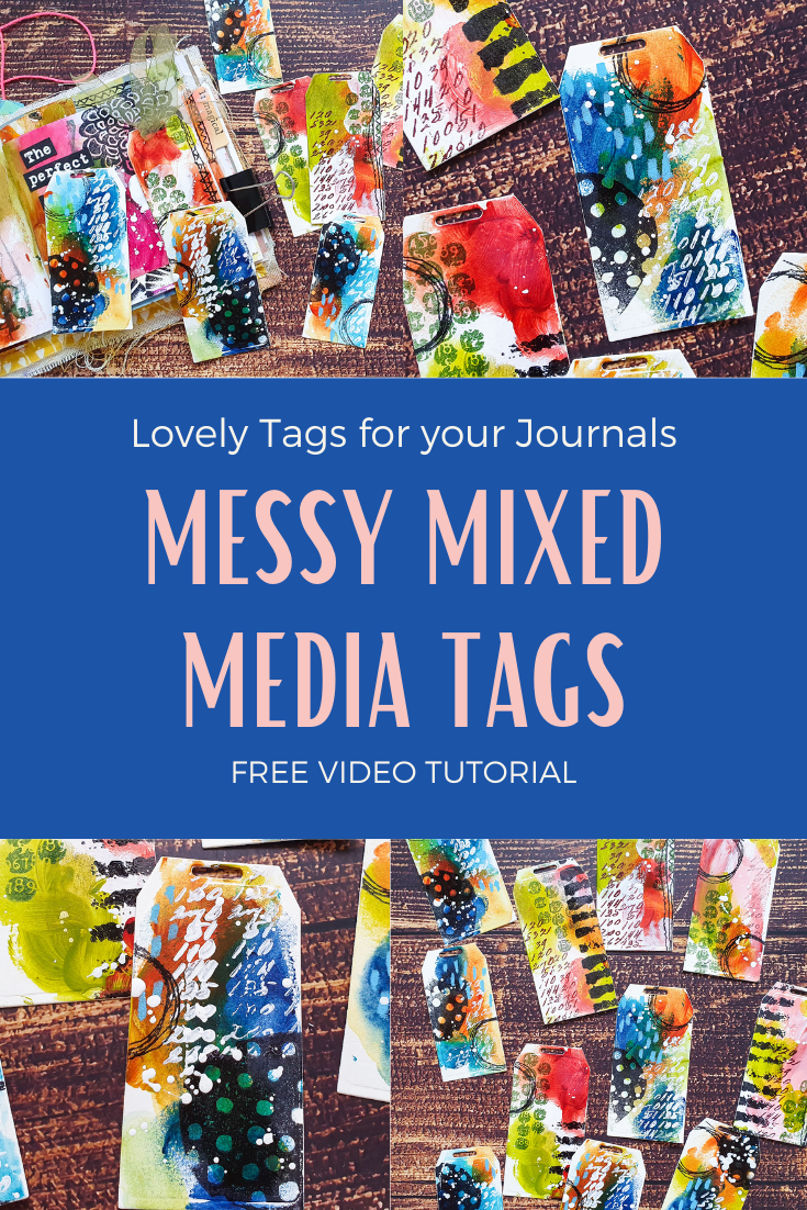 Mixed Media Collage Tags for your Journals – Susanne Rose Art