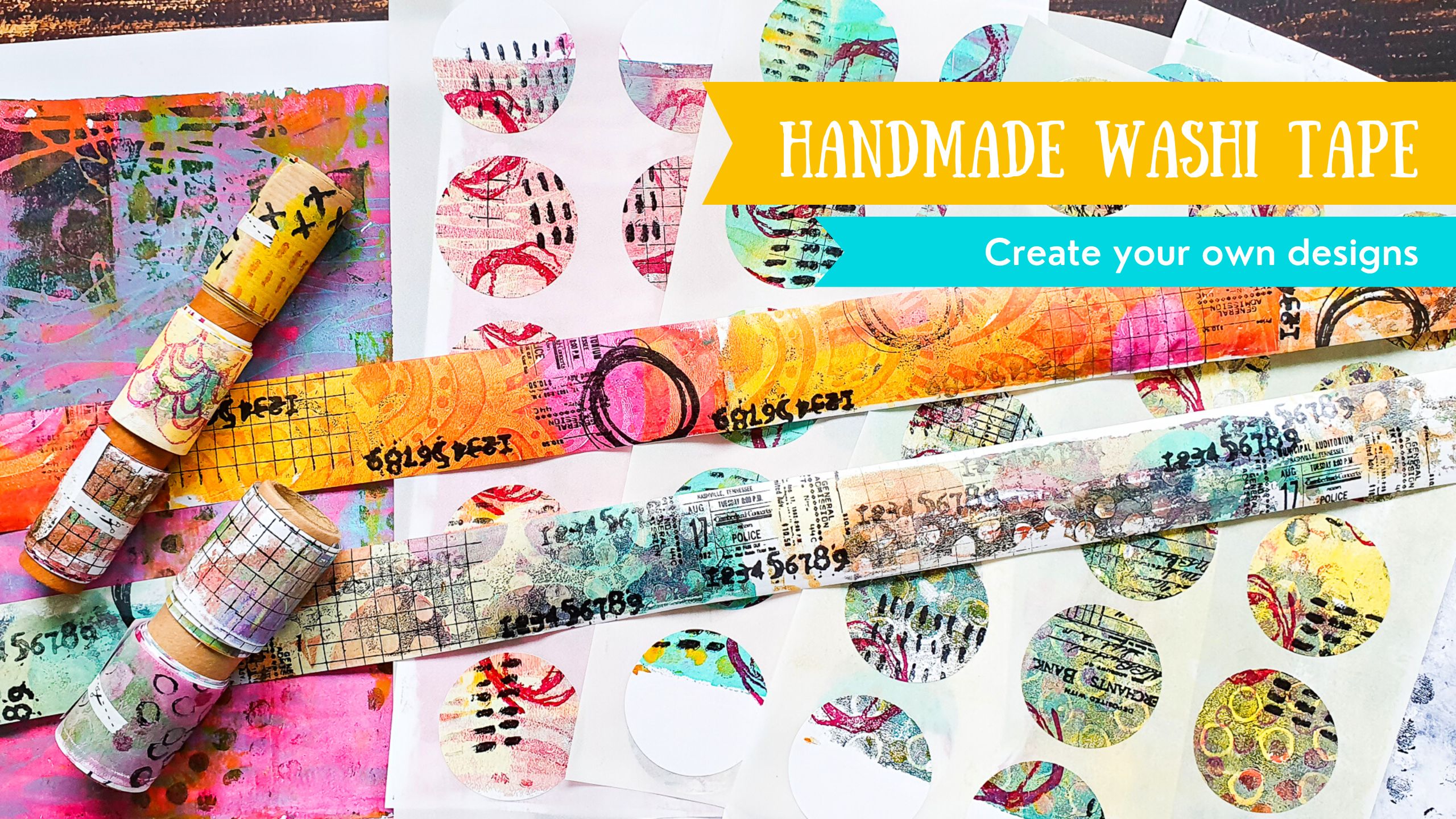 Make your own Washi Tape! Full Video Tutorial! – Susanne Rose Art
