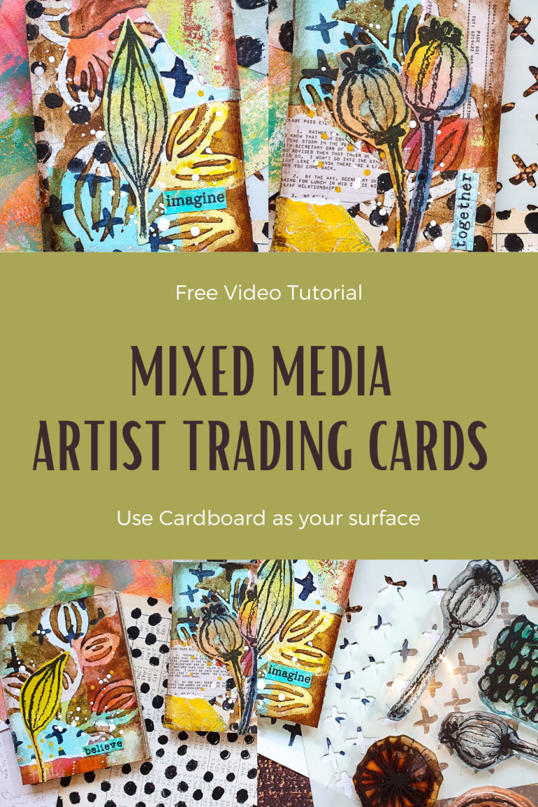 Let’s make some mixed media ATCs – FREE VIDEO TUTORIAL – Susanne Rose Art
