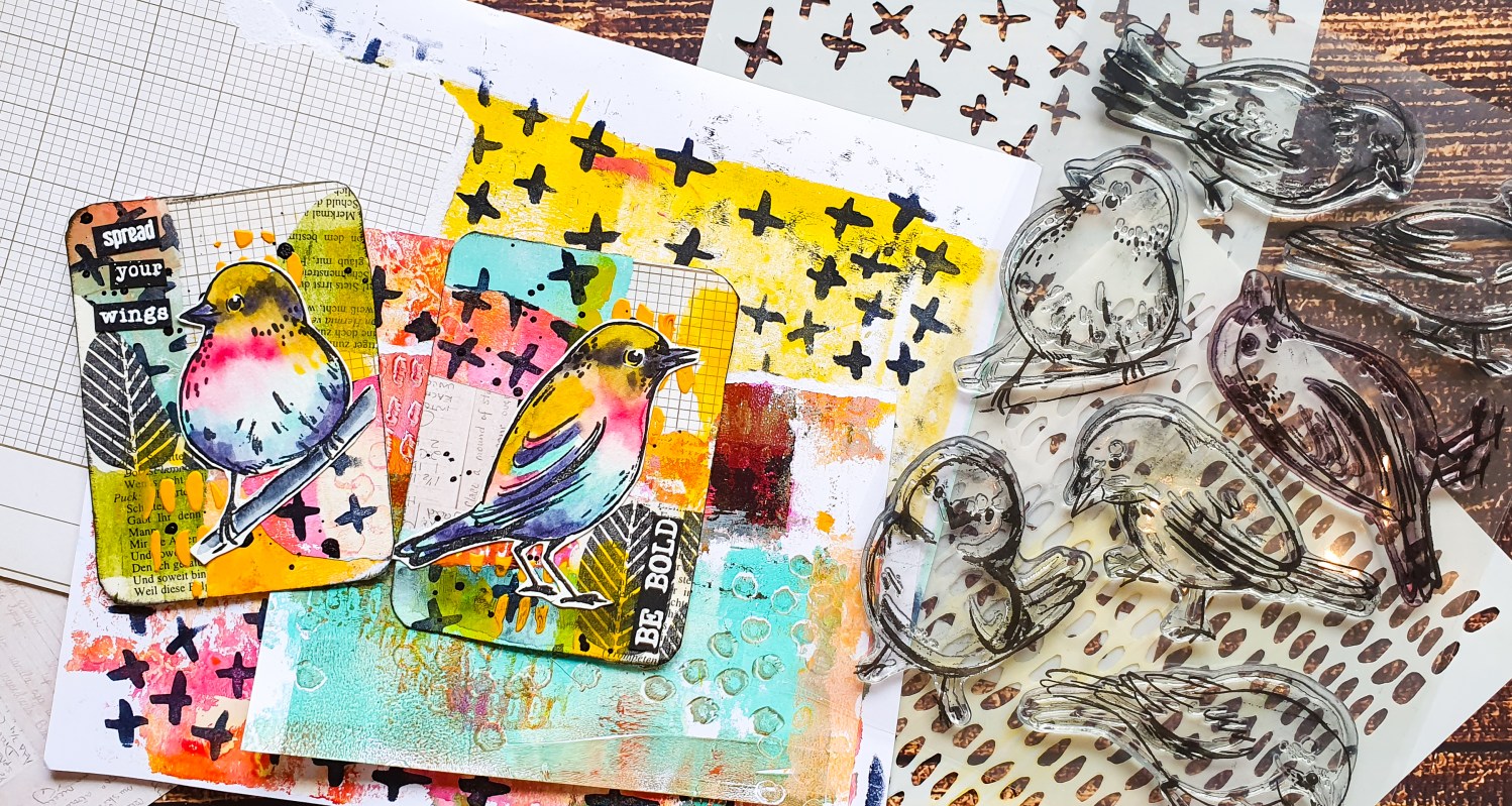 Let’s use up some collage paper scraps & create mixed media journaling ...