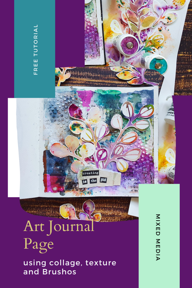 Art Journaling Tutorial – Collage, Texture and Brushos – Susanne Rose Art