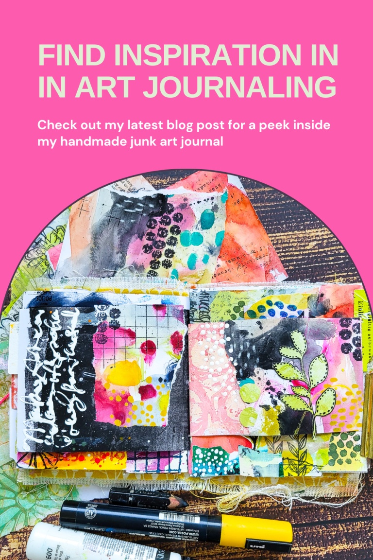 Junk Art Journal Page using Collage and Mark Making – Susanne Rose Art