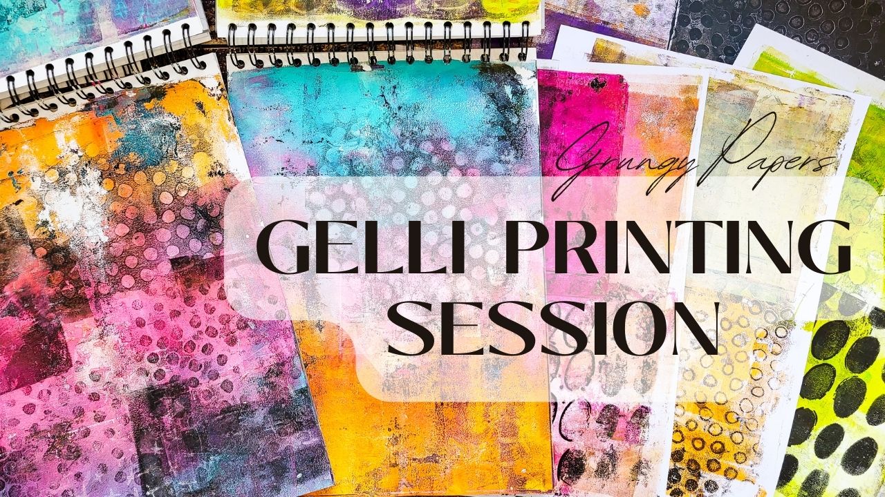 Making grungy Gelli Prints directly in my Sketchbook – Susanne Rose Art