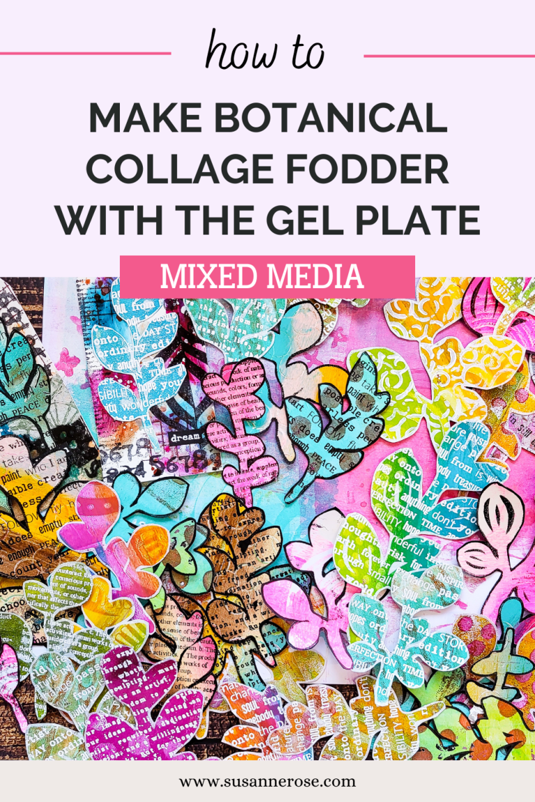 How to make Floral Collage Fodder – Video Tutorial – Susanne Rose Art