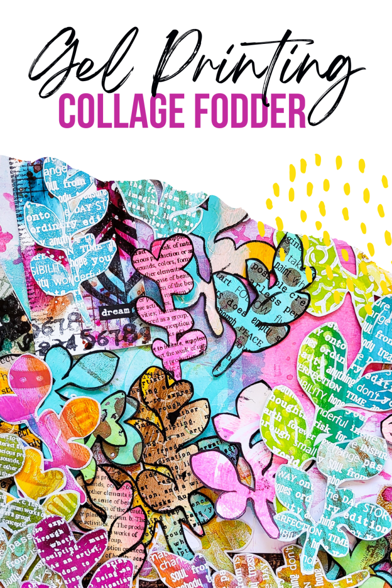 How to make Floral Collage Fodder – Video Tutorial – Susanne Rose Art