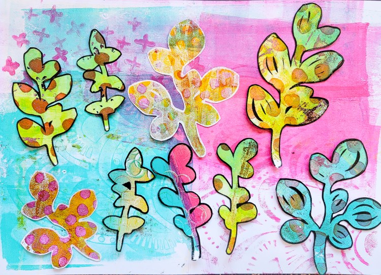 How to make Floral Collage Fodder – Video Tutorial – Susanne Rose Art