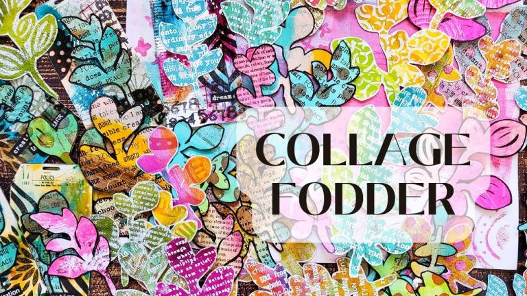 How to make Floral Collage Fodder – Video Tutorial – Susanne Rose Art