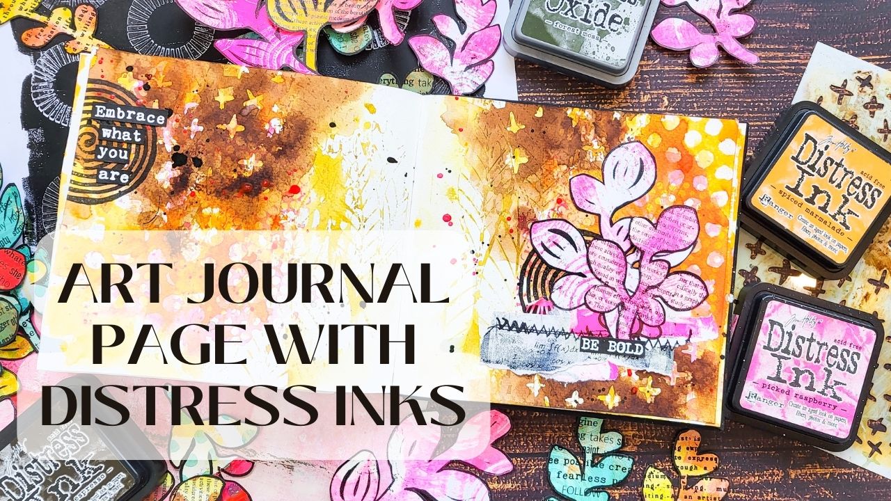 Stencil Smooshing with Distress Inks & Oxides – An Art Journal ...