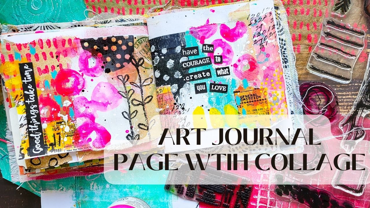 Art Journaling with Collage and Mark Making – Video Tutorial – Susanne ...