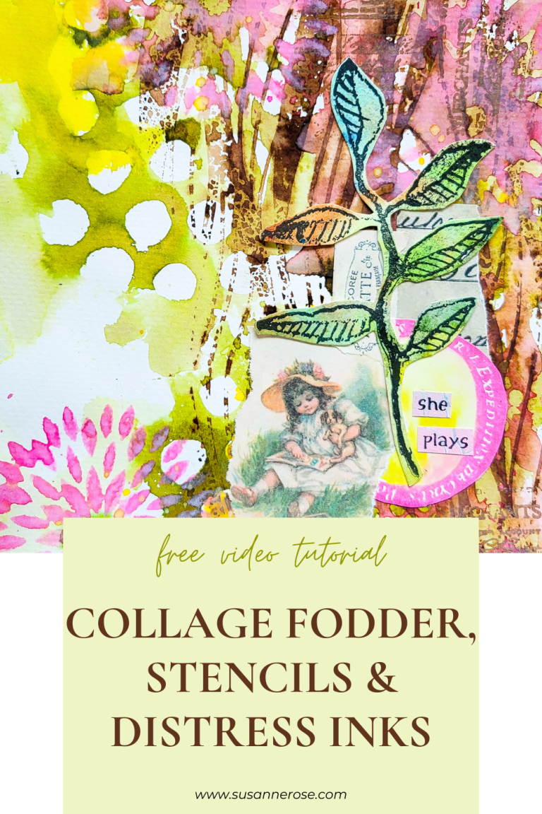 Ink Smooshing with Distress Inks & Oxides – An Art Journal Background ...