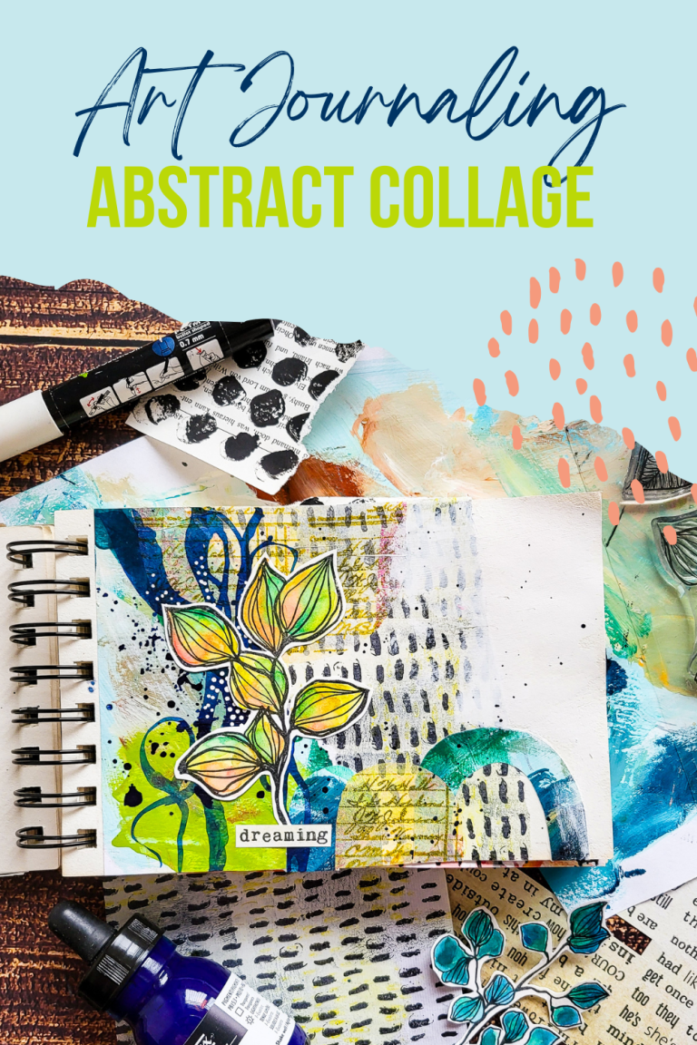 Abstract Art Journal Collage – Video Tutorial – Susanne Rose Art