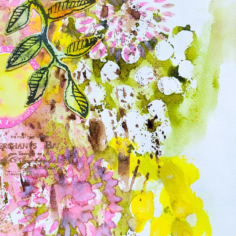 Ink Smooshing with Distress Inks & Oxides – An Art Journal Background ...