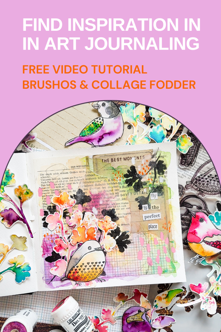 Making Collage Fodder with Brushos & Art Journal Page – Video Tutorial ...