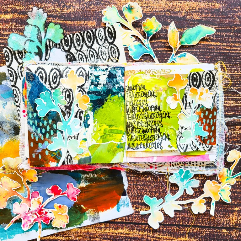 Making Collage Fodder with Distress Inks & Art Journal Page – Video ...