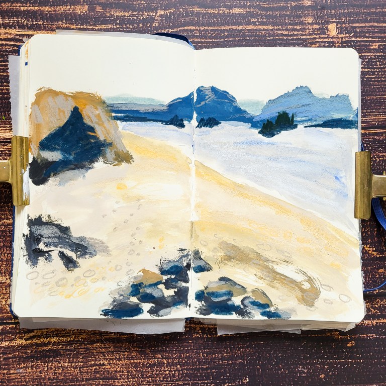 It’s been a while that I shared pages from my Sketchbook – Susanne Rose Art