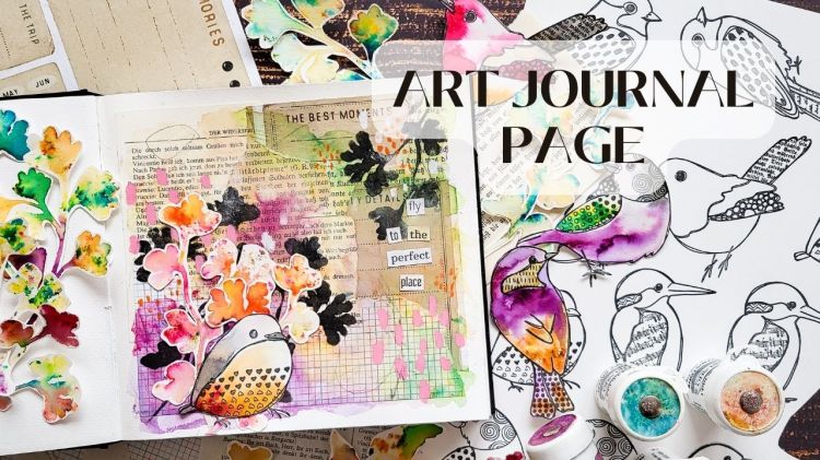 Making Collage Fodder with Brushos & Art Journal Page – Video Tutorial ...