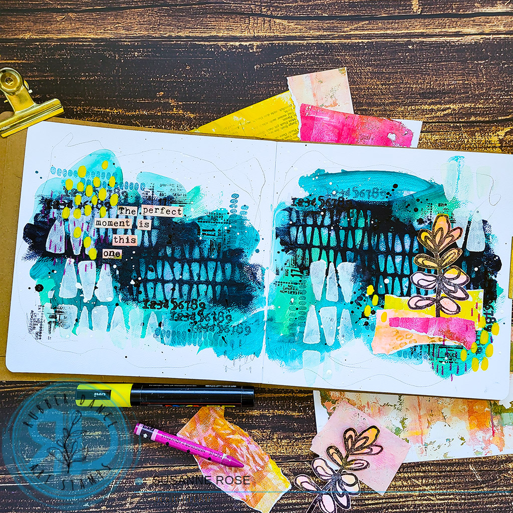 Big double spread in my Art Journal – Susanne Rose Art