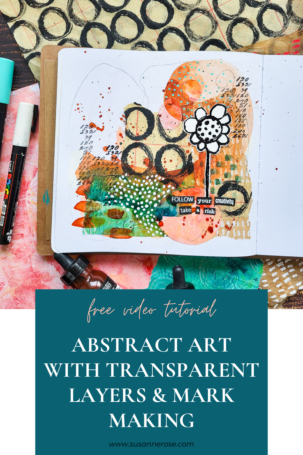 Mark Making and Transparent Layers – Video Tutorial – Susanne Rose Art