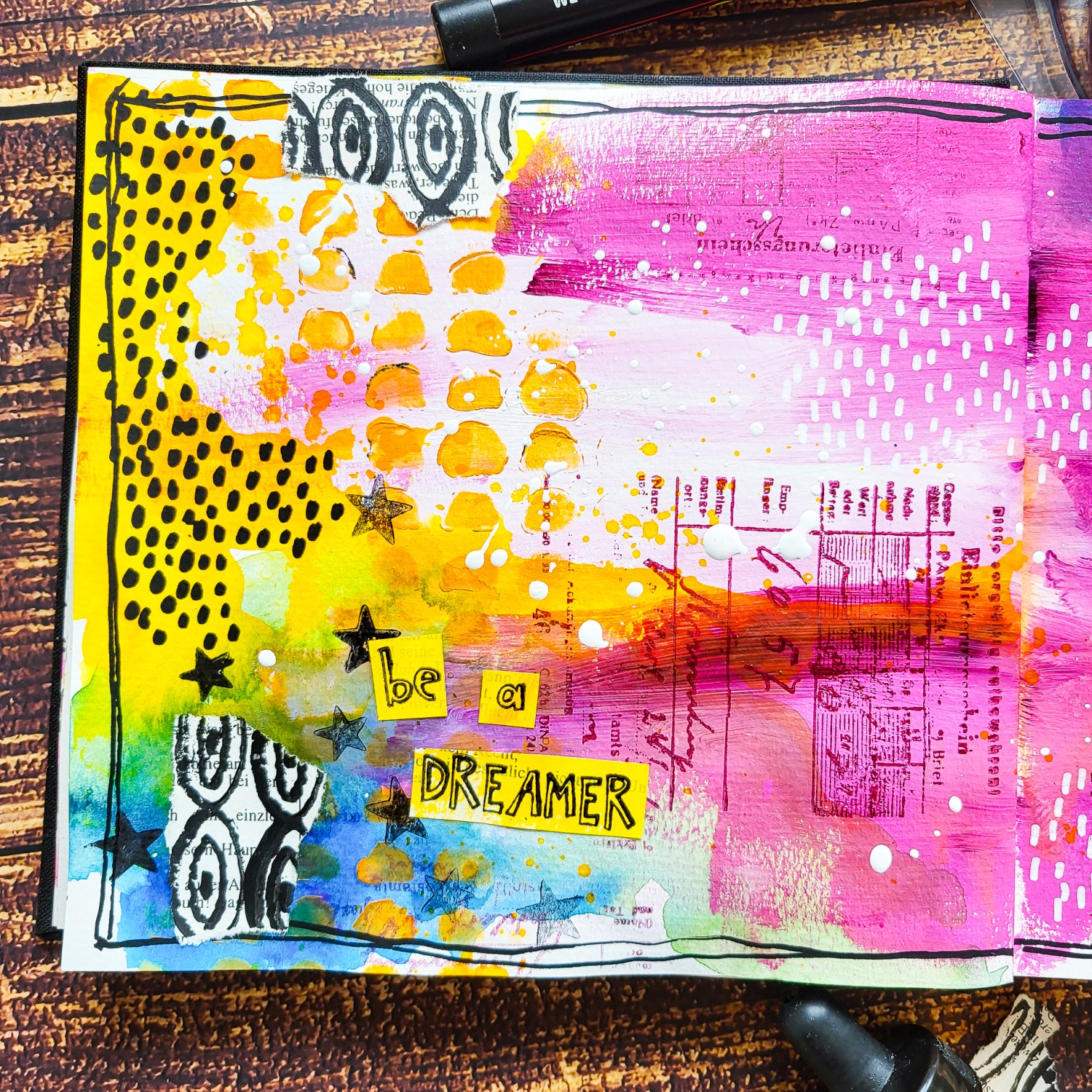 Mixed Media Art Journal Page Tutorial – Susanne Rose